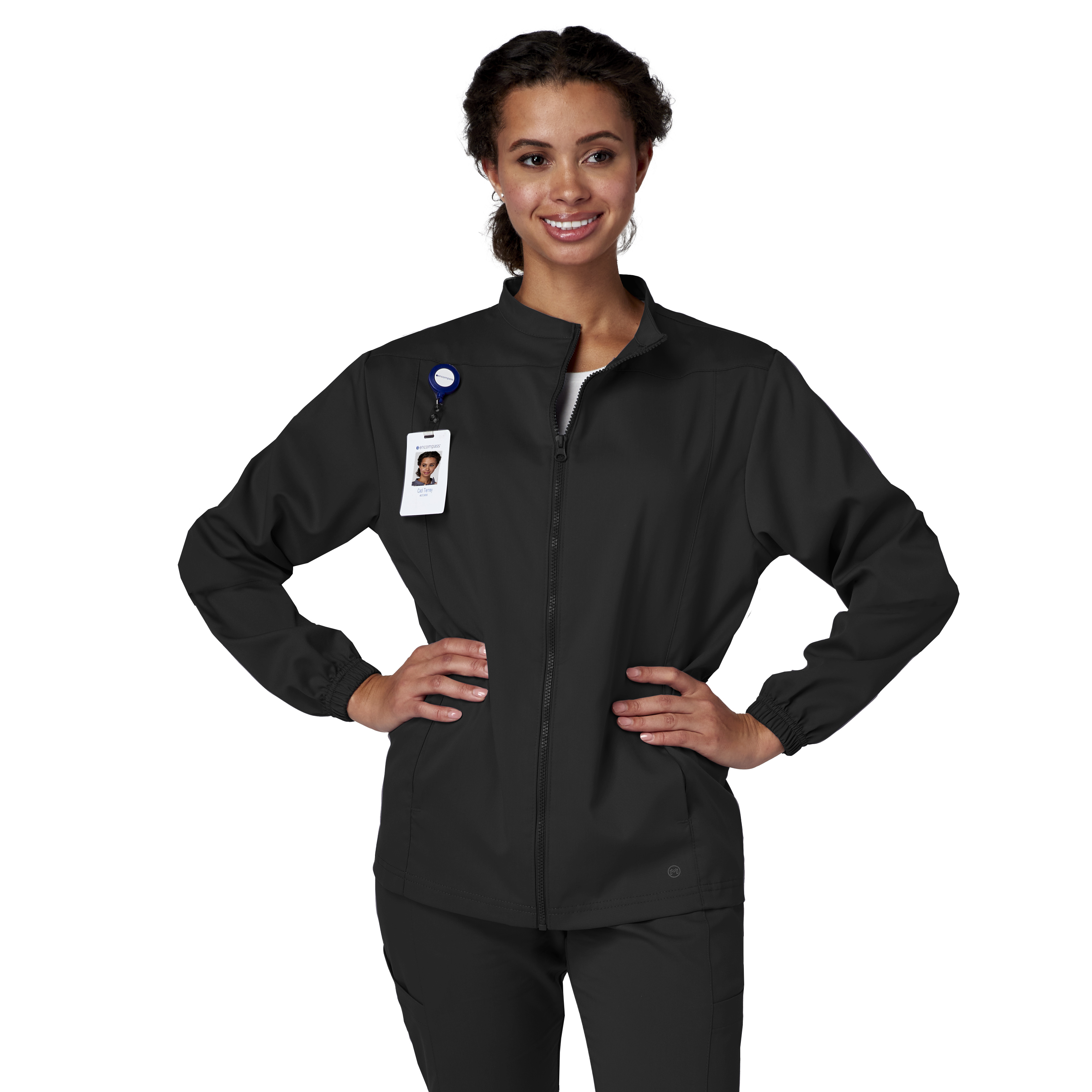 Meta Unisex Full Zip Scrub Jacket – Kentucky Uniforms